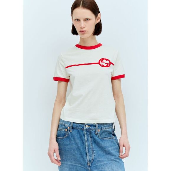 Gucci | Sweaters | Gucci Logo Print Tshirt | Poshmark